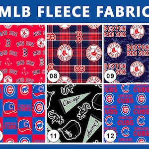 MLB Fleece Fabric Multiple Teams Sold by the Yard & Bolt Ideal for ...