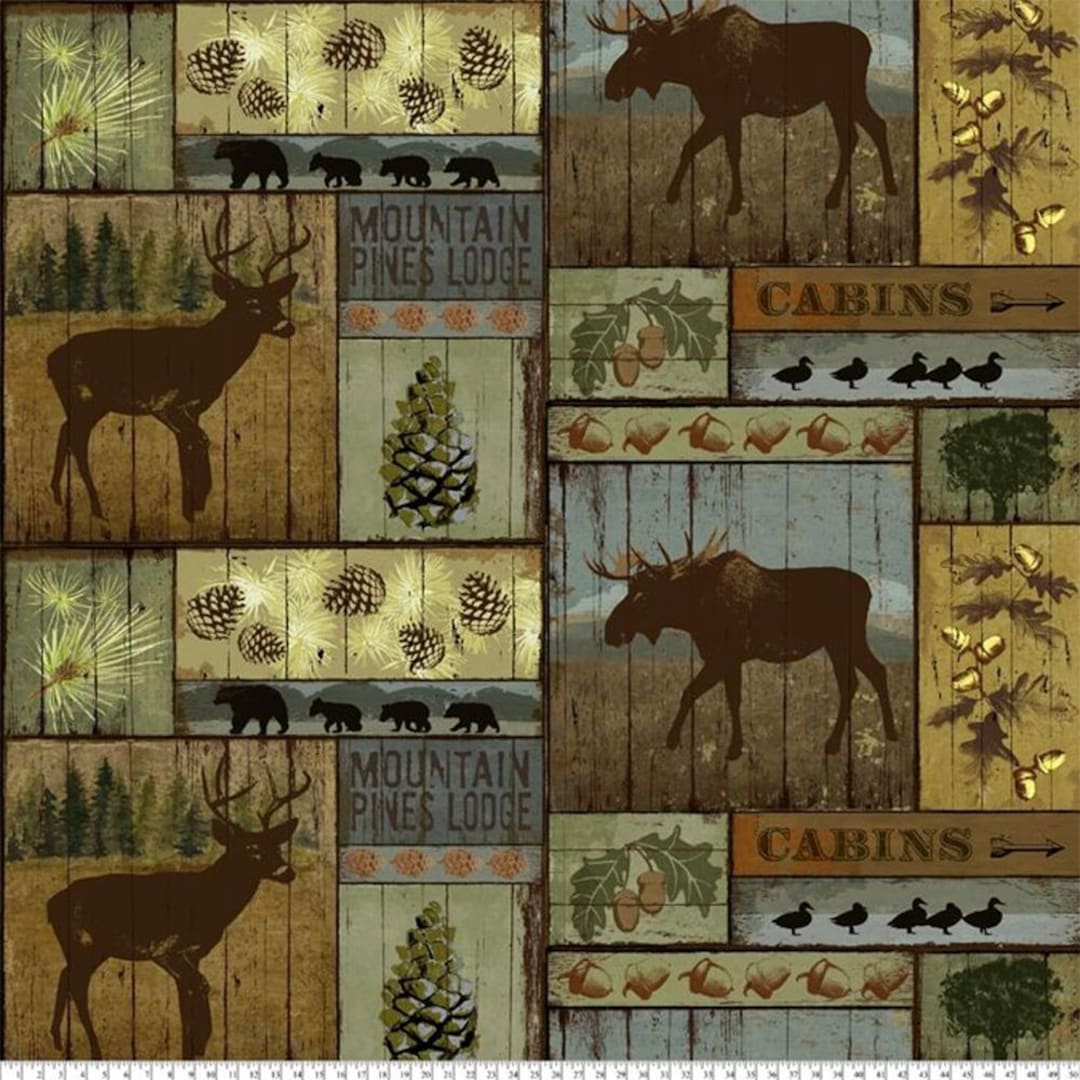 Mountain Pines Lodge Fleece Fabric - 60" Wide - 100% Polyester - Sold ...