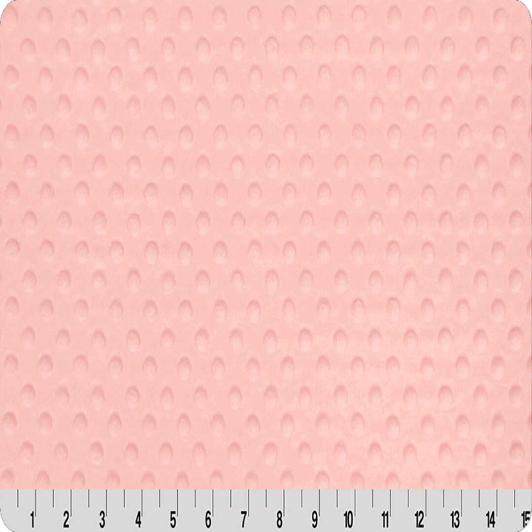 Baby Pink Minky Dimple Dot Fabric - Sold by the Yard & Bolt - Ideal for ...
