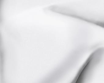White Polyester Fabric White Fabric Yardage Fabric by the Yard 58/60 - Etsy