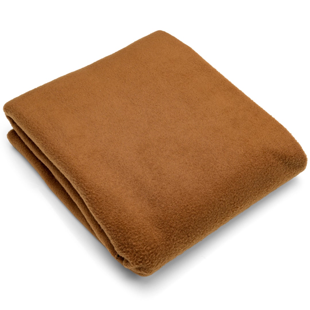 Dark Camel Solid Anti-pill Fleece Fabric 60 Wide Sold by the Yard for ...