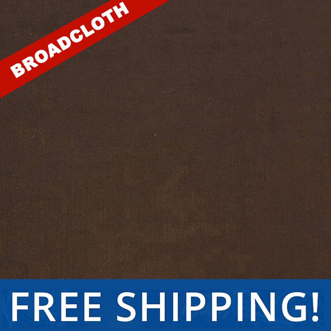 Brown Broadcloth Fabric - Sold by the Yard & Bolt - Variety of Colors ...