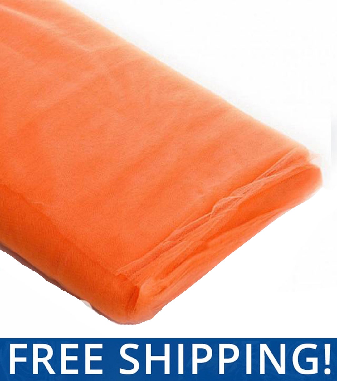 Orange Tulle Fabric - 1 Bolt of 54" X 40 Yards - Ideal for Weddings ...