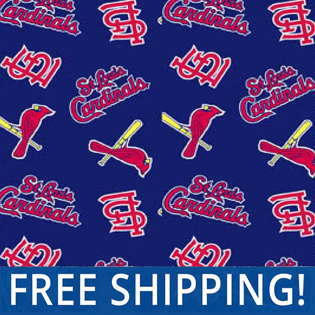 St. Louis Cardinals MLB Fleece Fabric 60 Wide Sold - Etsy