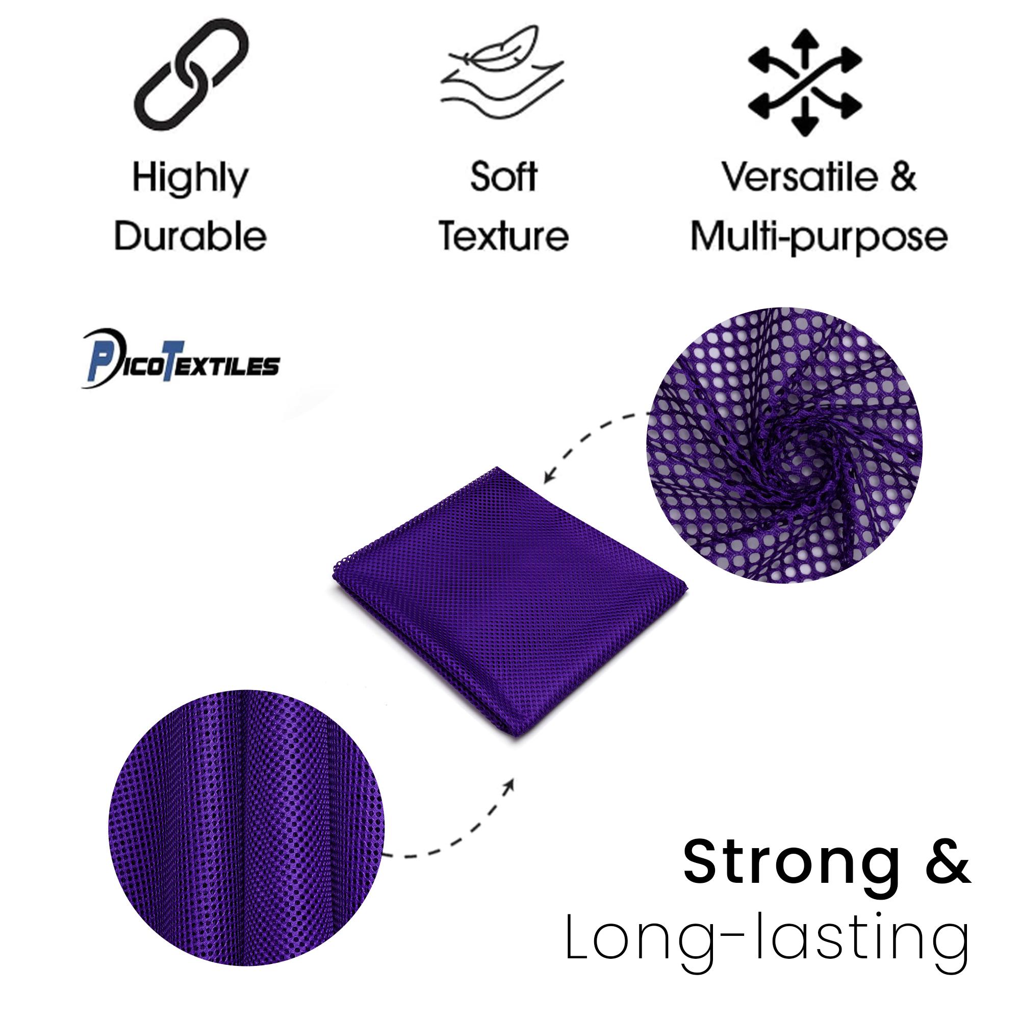 Purple King Mesh Jersey Fabric - 60" Wide - Large Holes - Sold by the ...