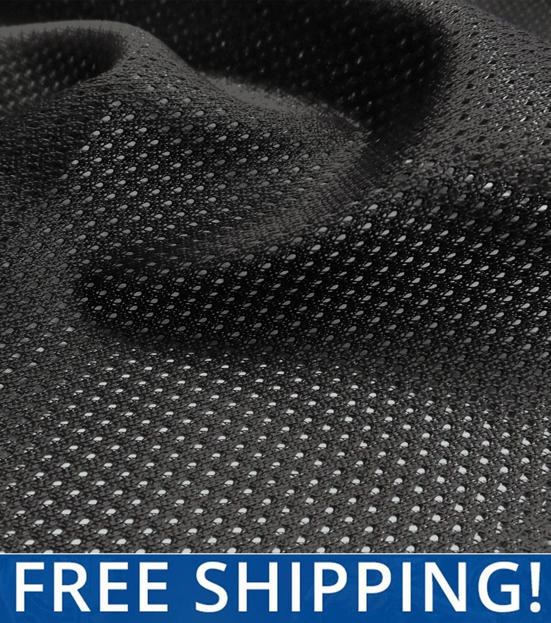 Black Micro Mesh Jersey Fabric Sold by the Yard & Bolt Ideal for ...