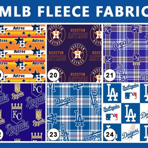 MLB Fleece Fabric Multiple Teams Sold by the Yard & Bolt Ideal for ...