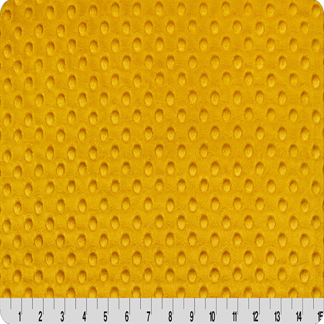 Gold Minky Dimple Dot Fabric Sold by the Yard & Bolt Ideal for Blankets, Robes, Soft Toys and ...