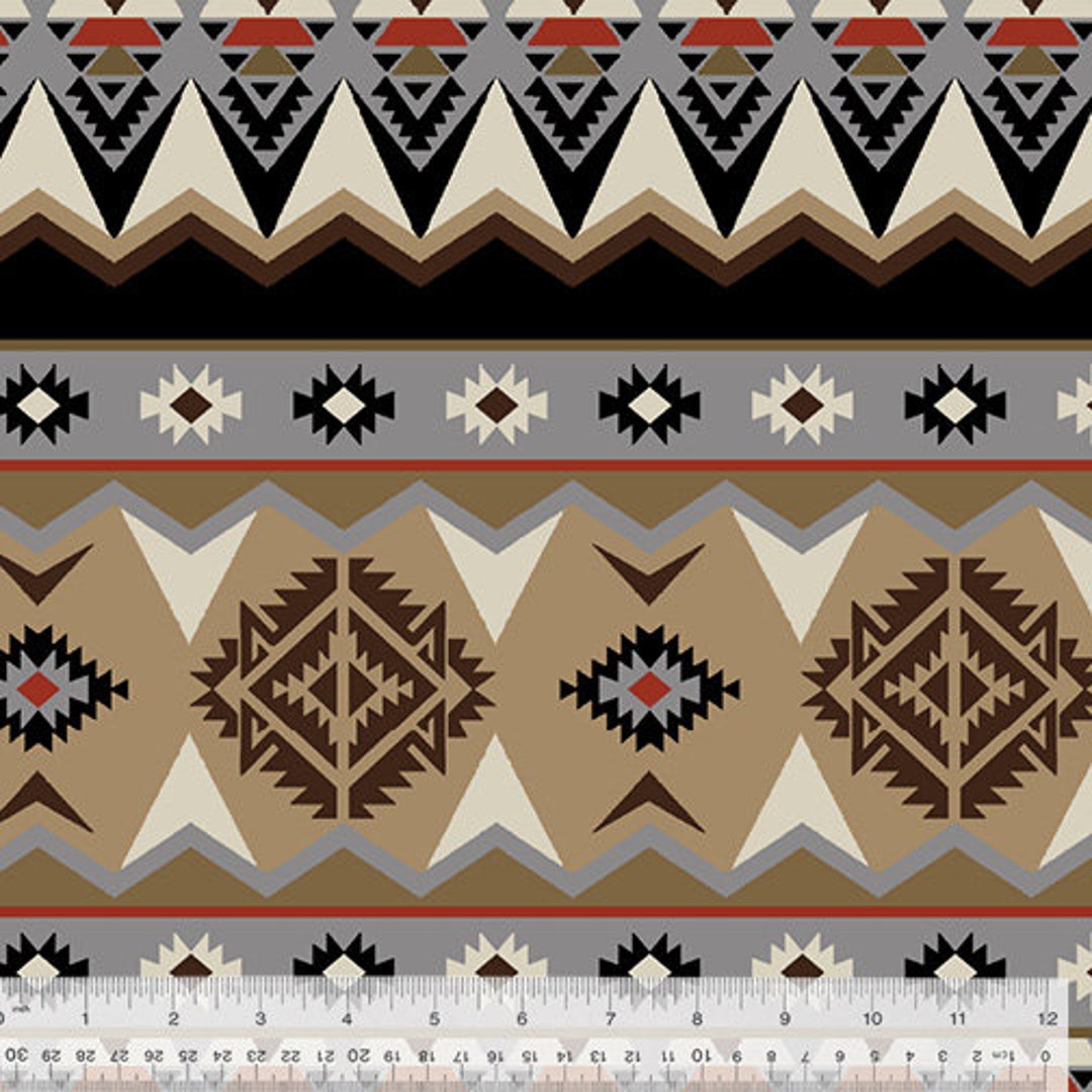 Huallpa Native American Fleece Fabric - Sold by the Yard & Bolt - Ideal ...