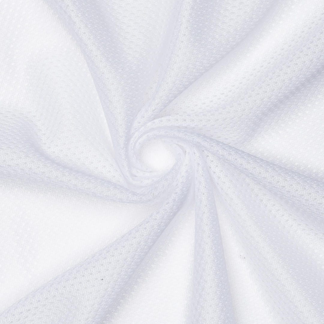 White Micro Mesh Jersey Fabric - 60" Wide - Small Holes - Sold by the ...