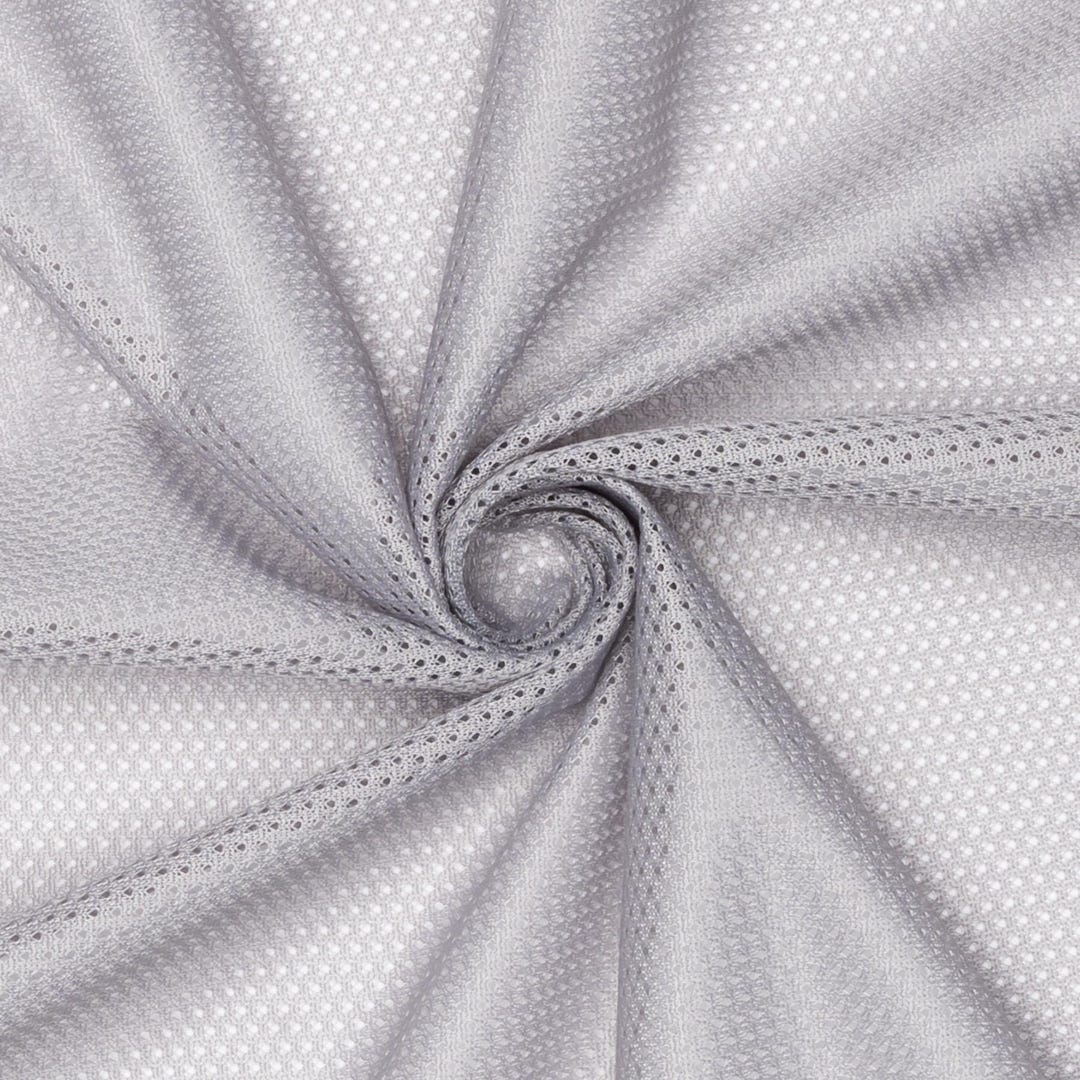 Silver Micro Mesh Jersey Fabric - 60" Wide - 100% Polyester - Small ...