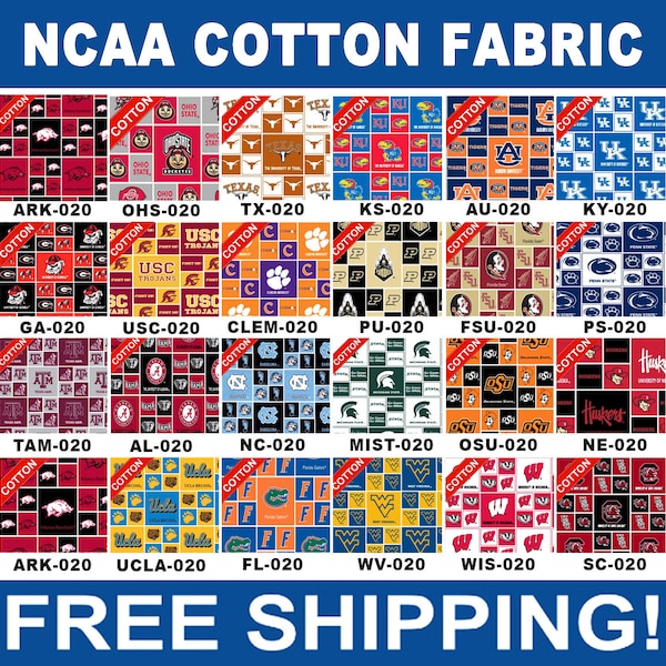 University Fabric - Etsy