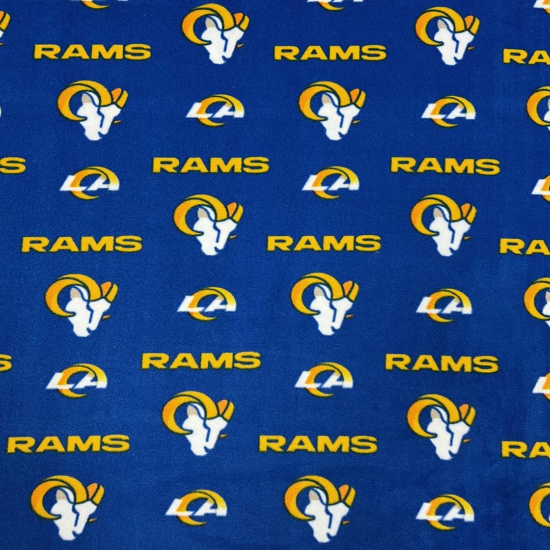 Los Angeles Rams NFL Fleece Fabric - 58" Wide - 100% Polyester - Sold ...
