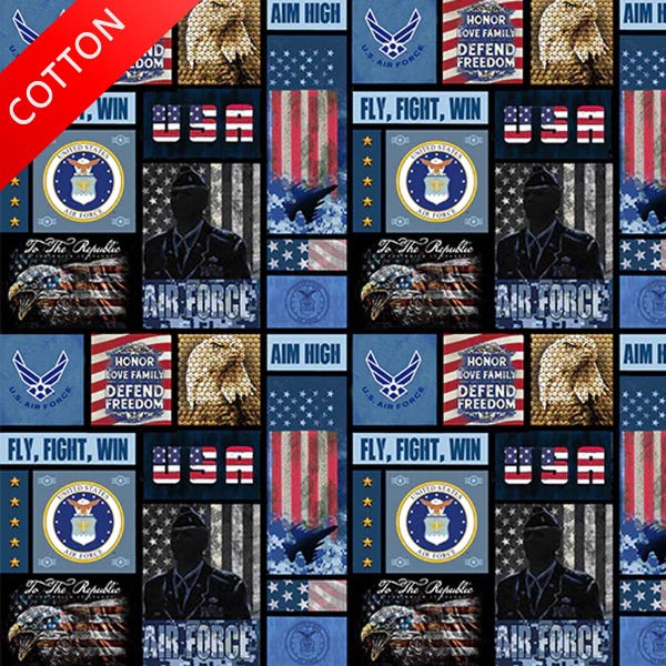 Air Force Quilt Panels - Etsy