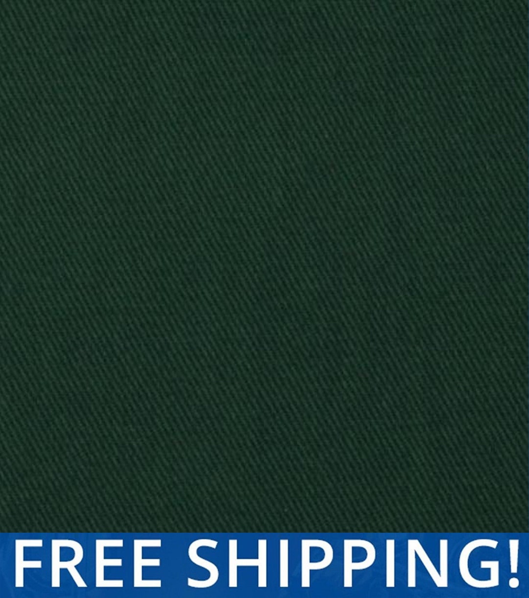 Hunter Green Poly Cotton Twill Fabric Sold by the Yard & Bolt Ideal for ...