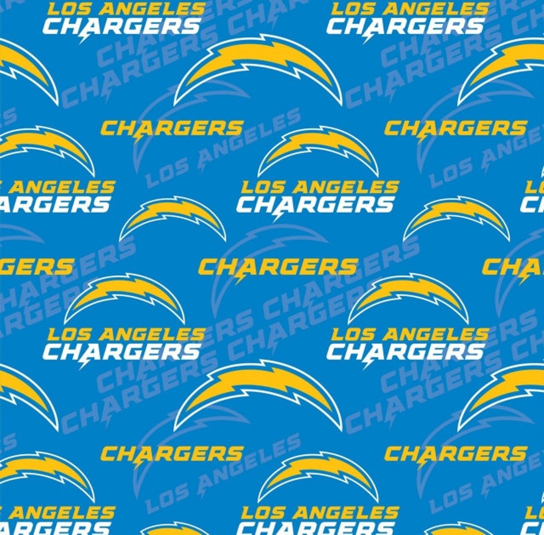 Los Angeles Chargers NFL Fleece Fabric - 58" Wide - 100% Polyester ...
