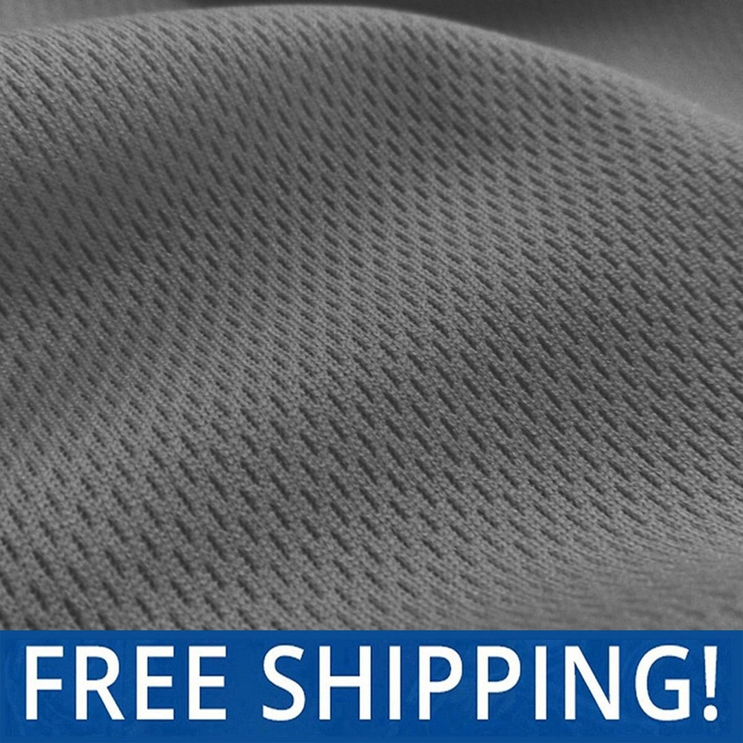 Charcoal Gray Dimple Mesh Jersey Fabric Ideal for Athletic - Etsy