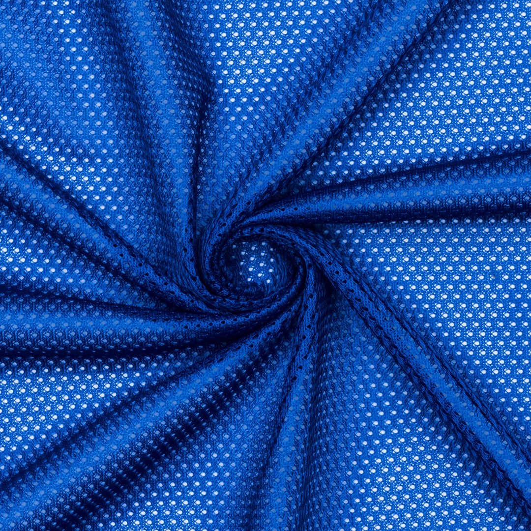 Royal Blue Micro Mesh Jersey Fabric - 60" Wide - 100% Polyester - Small ...