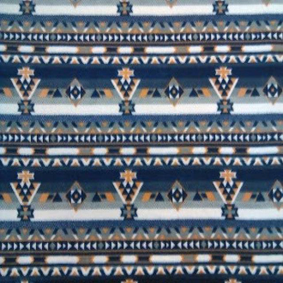 Southwest Navy Native American Fleece Fabric - Sold by the Yard & Bolt ...