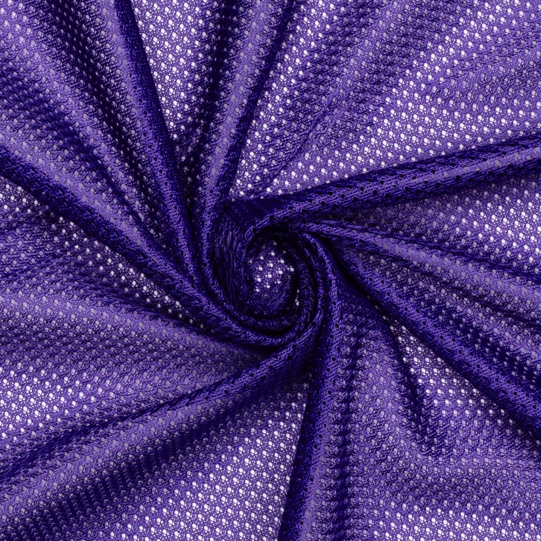 Purple Micro Mesh Jersey Fabric - 60" Wide - Small Holes - Sold by the ...