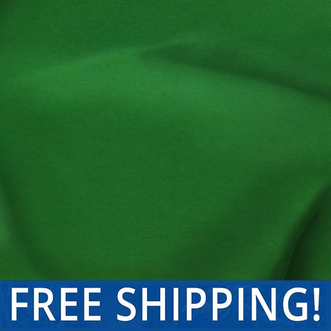Kelly Green Polyester Poplin Fabric - Sold by the Yard and Bolt - Ideal ...