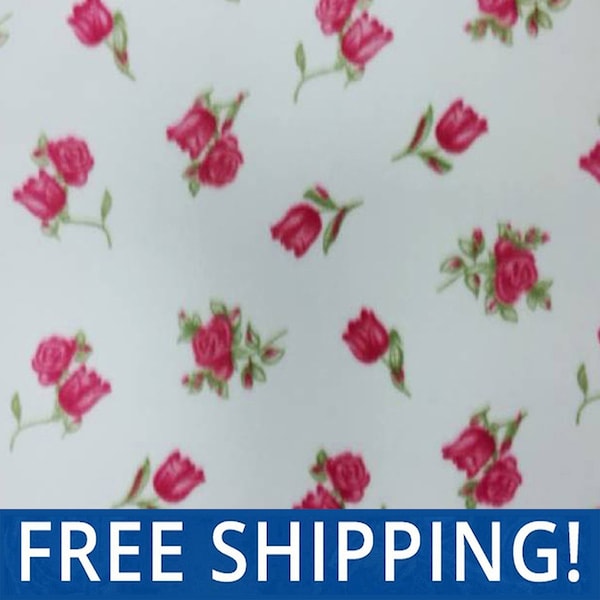 Flower Fleece Fabric - Etsy