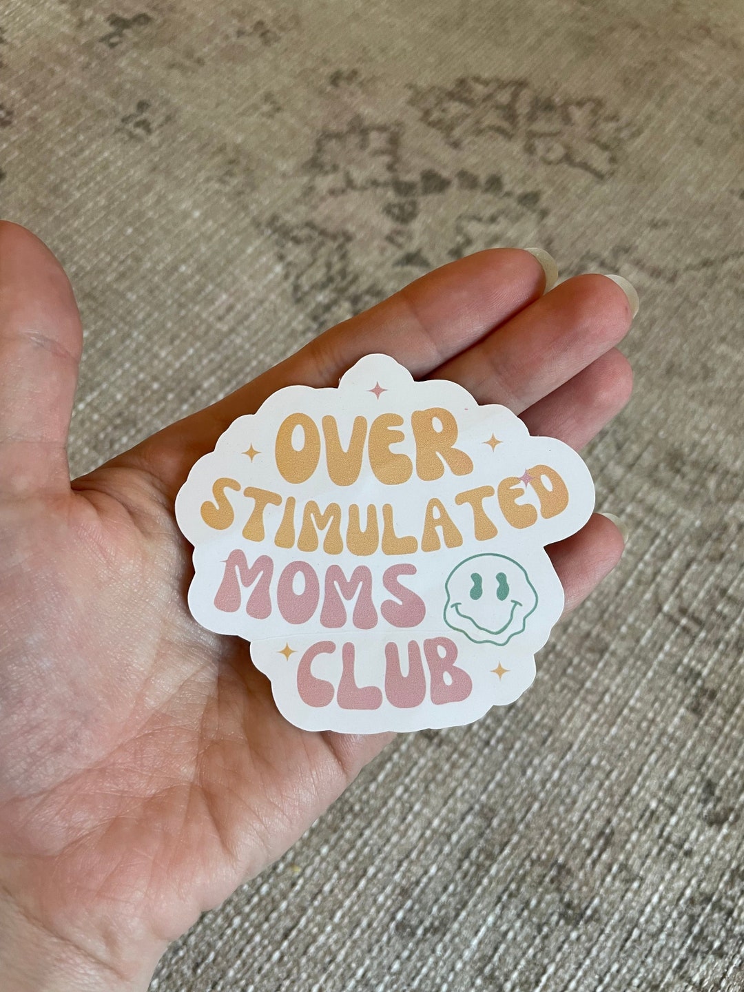 Overstimulated Moms Club Sticker Mom Gift New Mom - Etsy