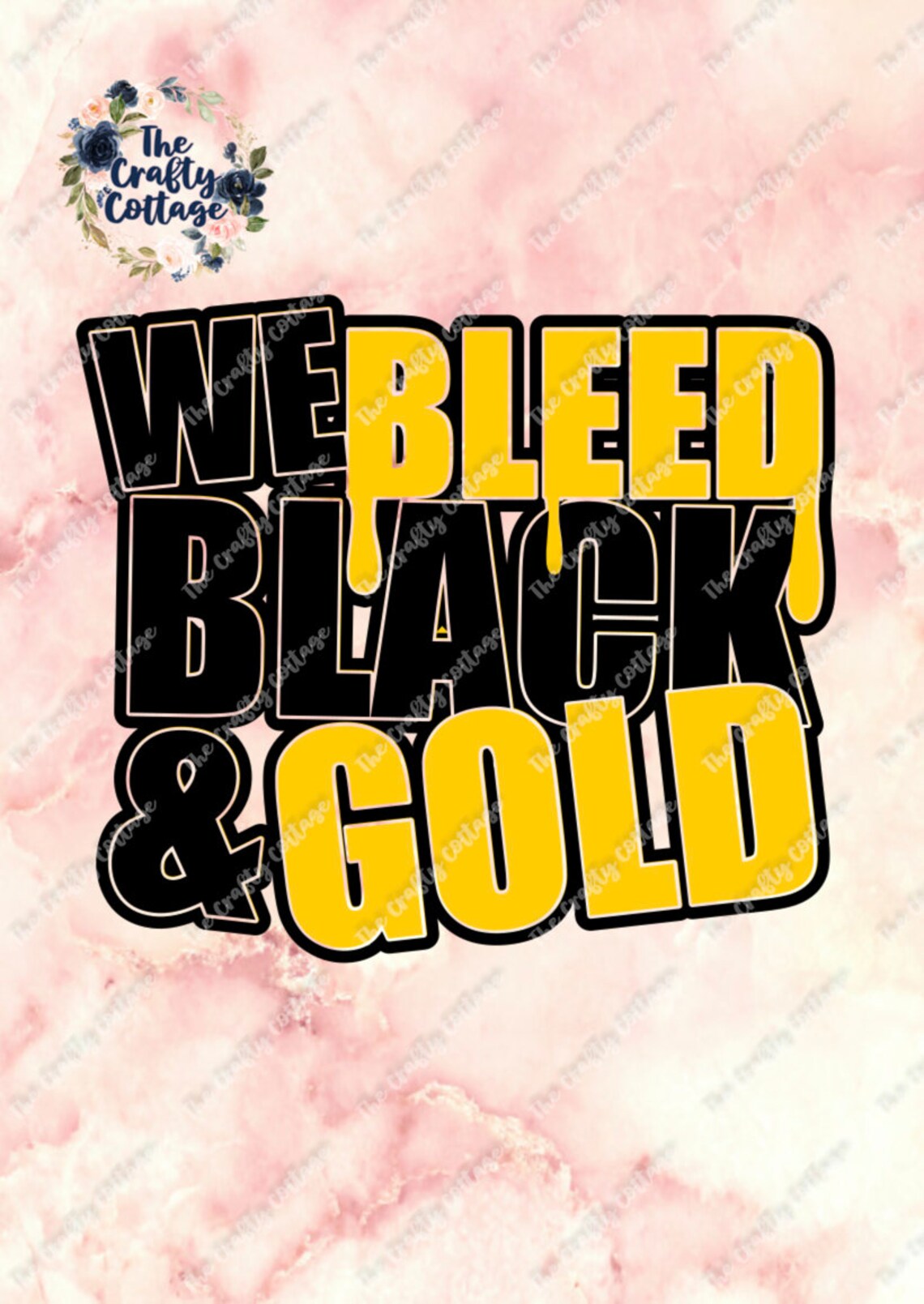 We Bleed Black And Gold Shirt / School Pride Shirt / Black And | Etsy