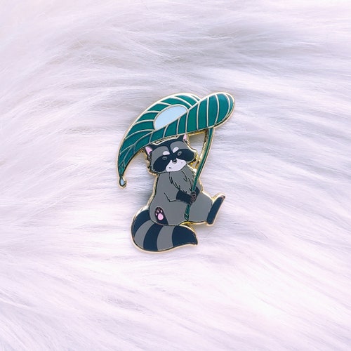 Raccoon Nouveau Hard Enamel Pin 2 | Etsy