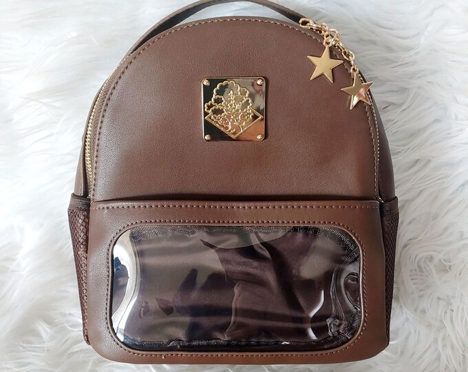Mini Casual Ita Backpack Dark Brown - Etsy