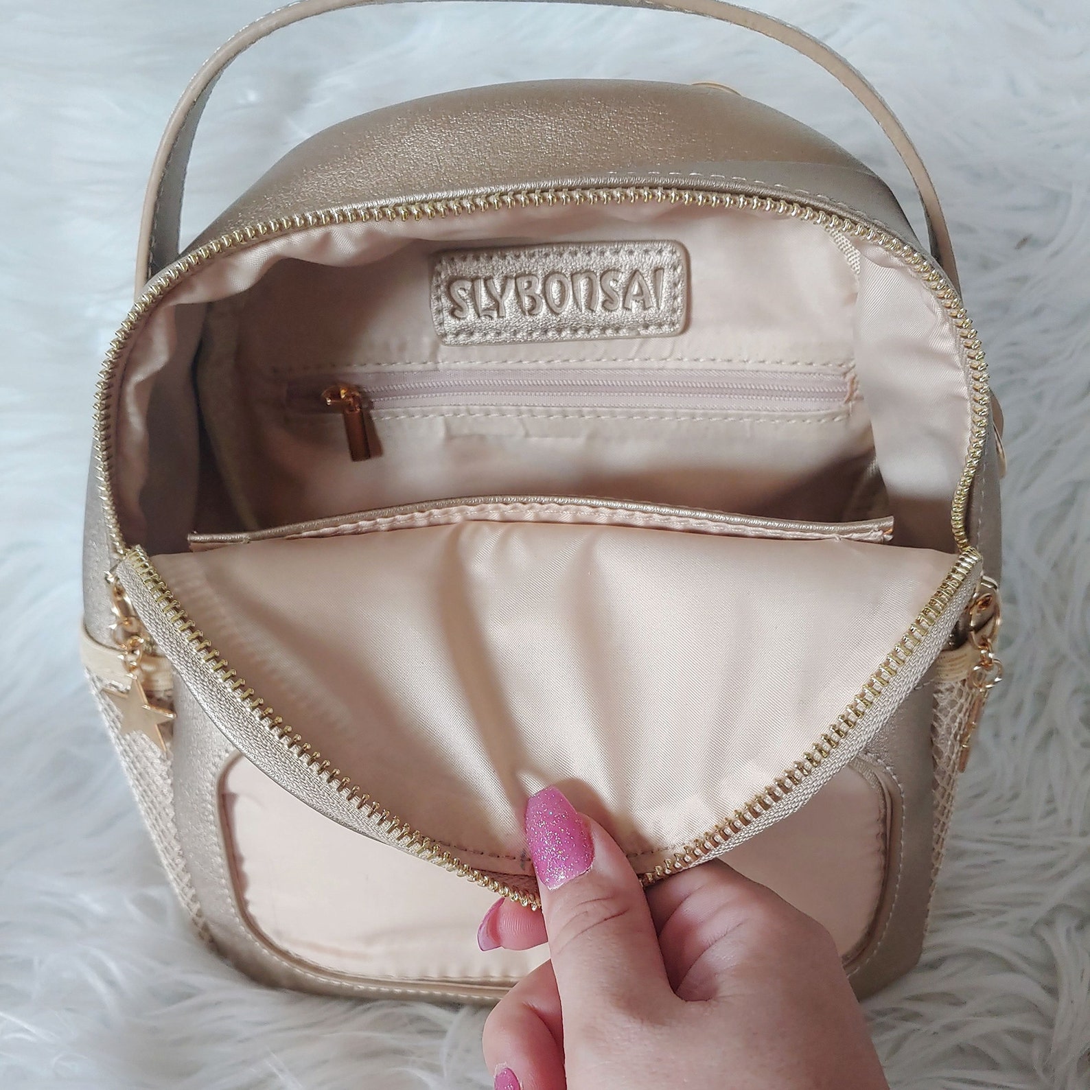 Mini Casual Ita Backpack Champagne | Etsy