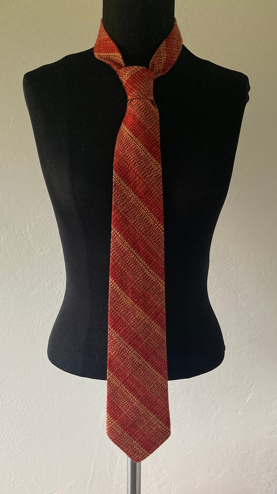 Totally Terrific Handwoven Tie, Hand Woven Neck Tie - Etsy