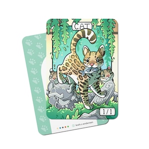 5 1/1 Ocelot Cat Tokens for Magic the Gathering - Etsy
