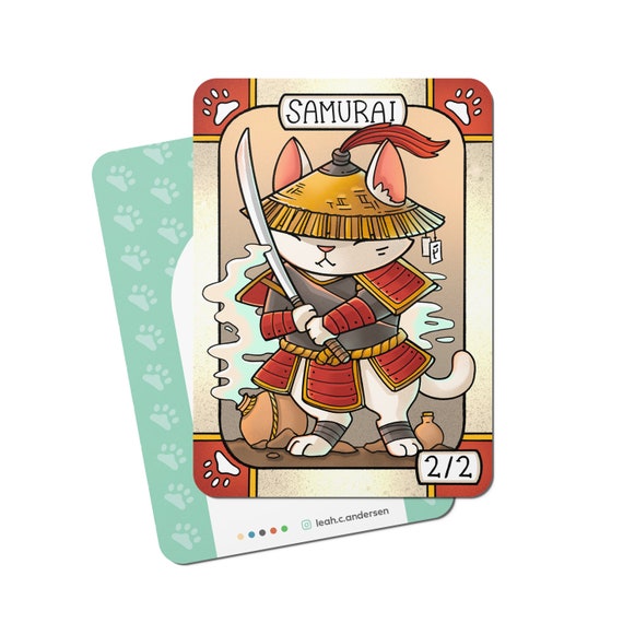 5 Samurai Tokens for Magic the Gathering | Etsy