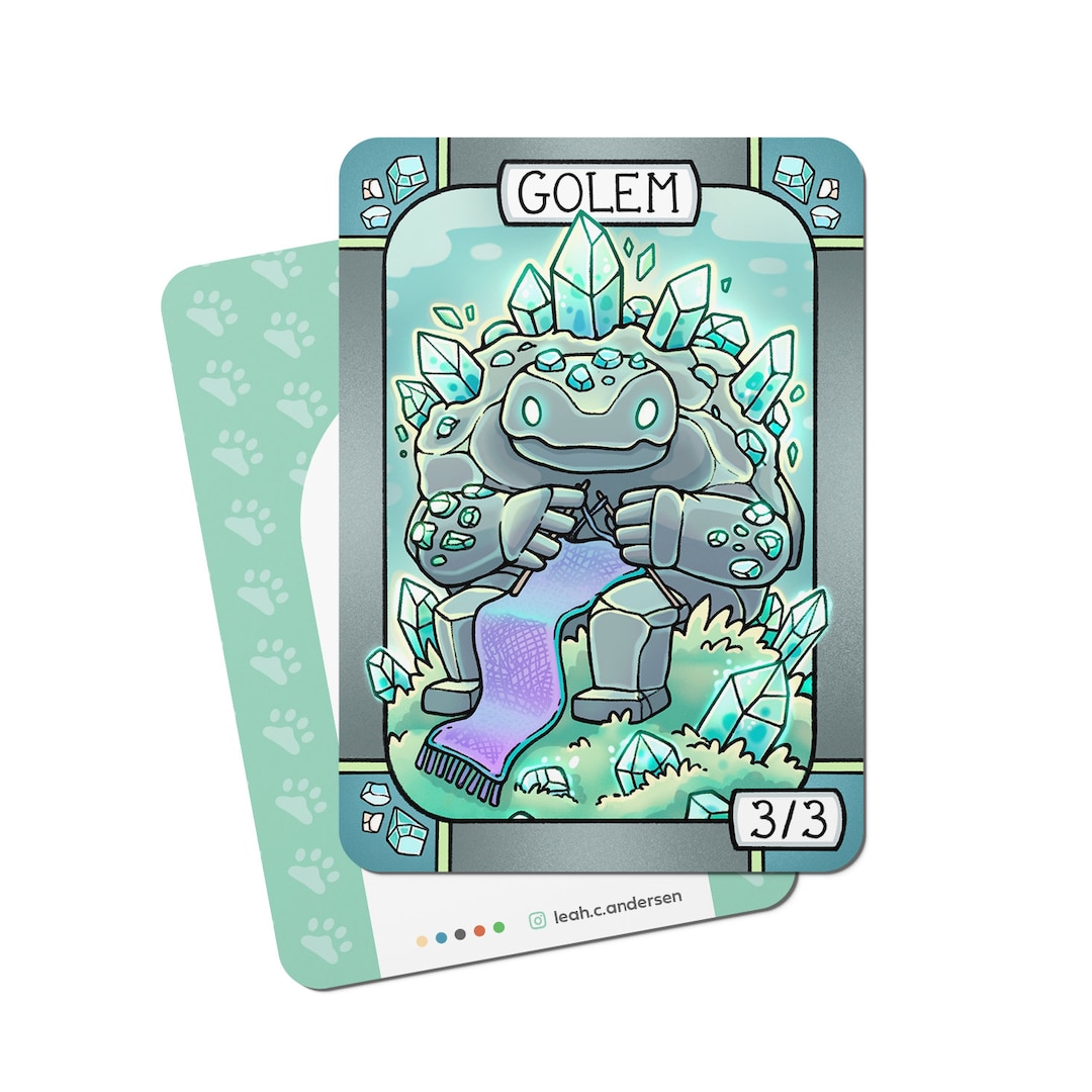 5 Golem 3/3 Artifact Creature Tokens for Magic the Gathering - Etsy