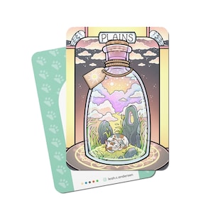 One of Each Basic Land // 6 Illustrated Cards for Magic the Gathering ...