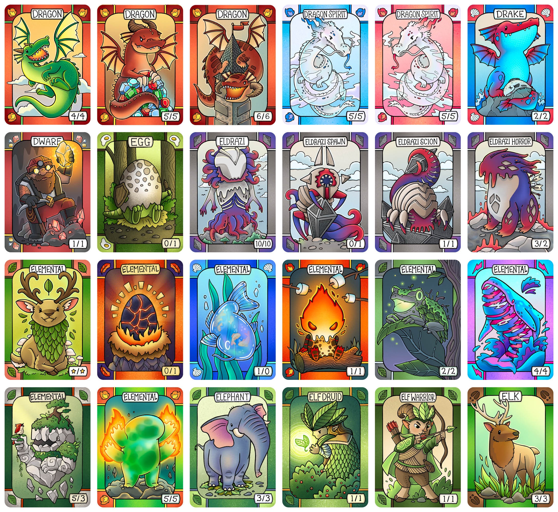 Pick 20 Tokens of Your Choice // Custom Cards for Magic the - Etsy ...