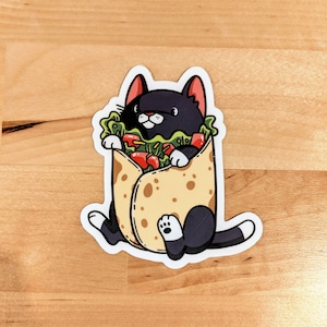 Food Cat Sticker Set - Etsy