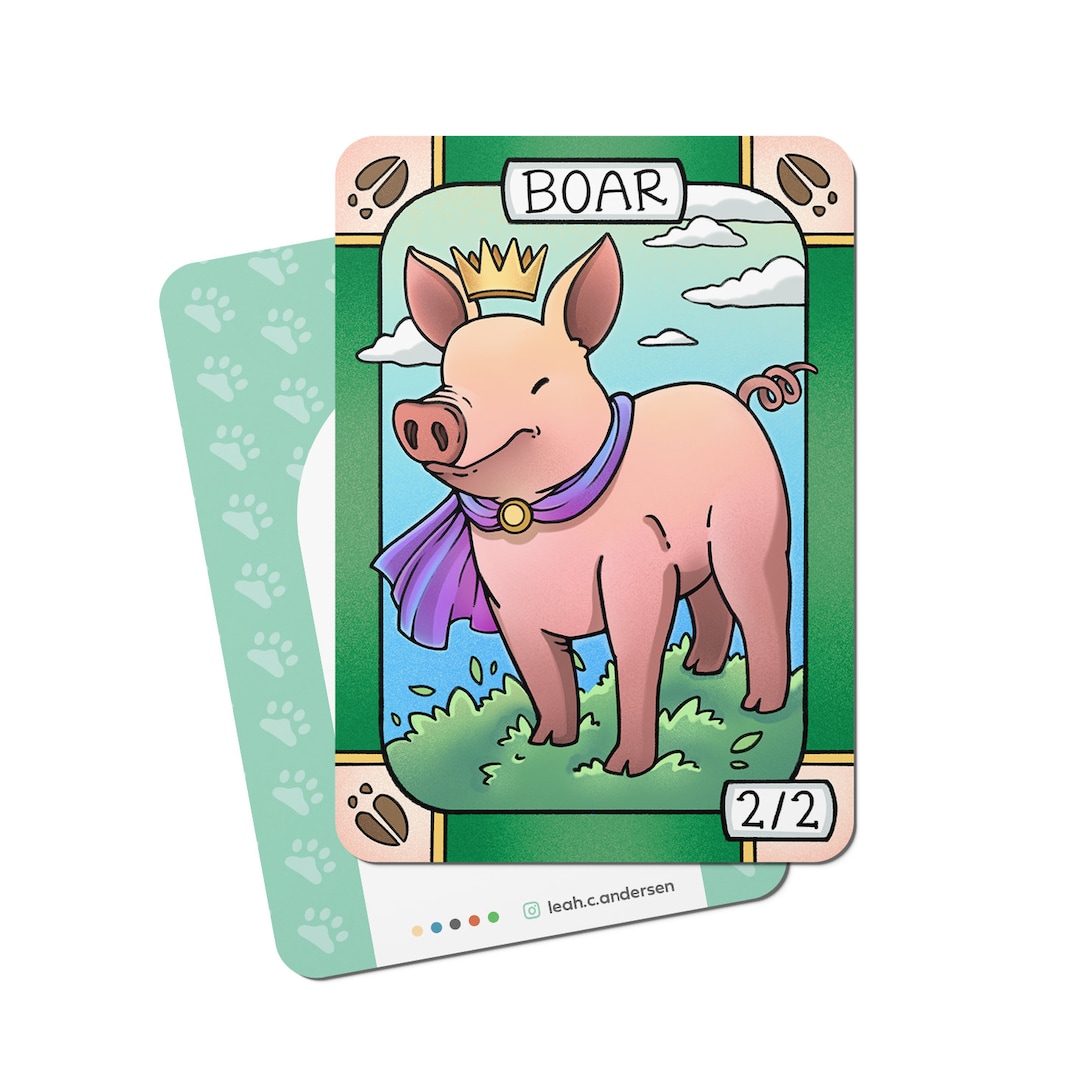 5 Boar Tokens for Magic the Gathering - Etsy