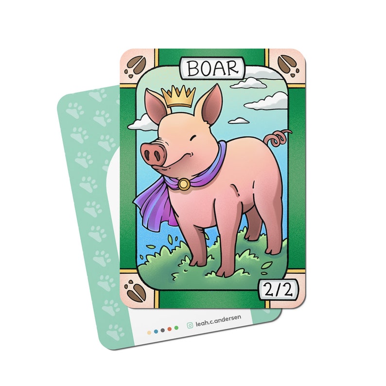 5 Boar Tokens for Magic the Gathering - Etsy