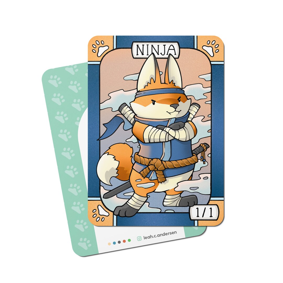 5 Ninja Tokens for Magic the Gathering - Etsy