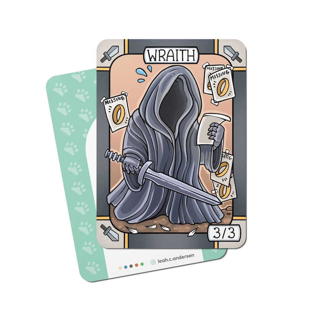 5 Wraith Tokens for Magic the Gathering - Etsy