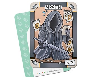 Mtg Wraith 3/3 Token Alternative Art // Choose the Art! - for EDH ...