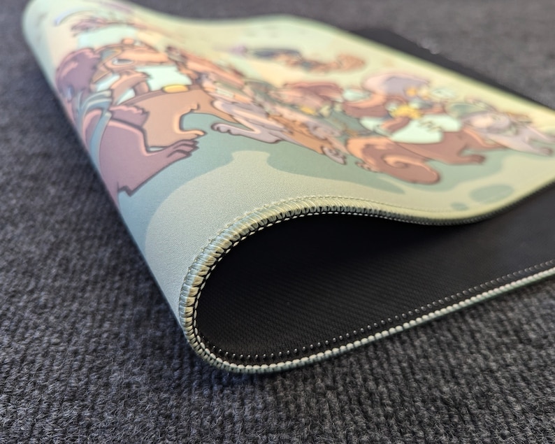 The "squirrel Squadron 15" Playmat // Deskmat and Mousepad ...