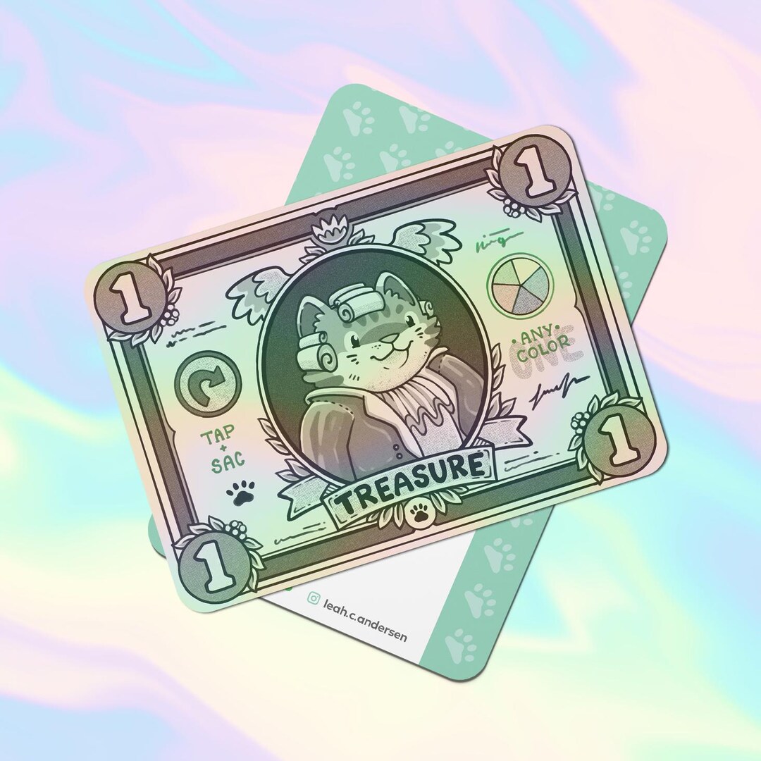 5 Foil Treasure Tokens // Custom Cards for Magic the Gathering - Etsy