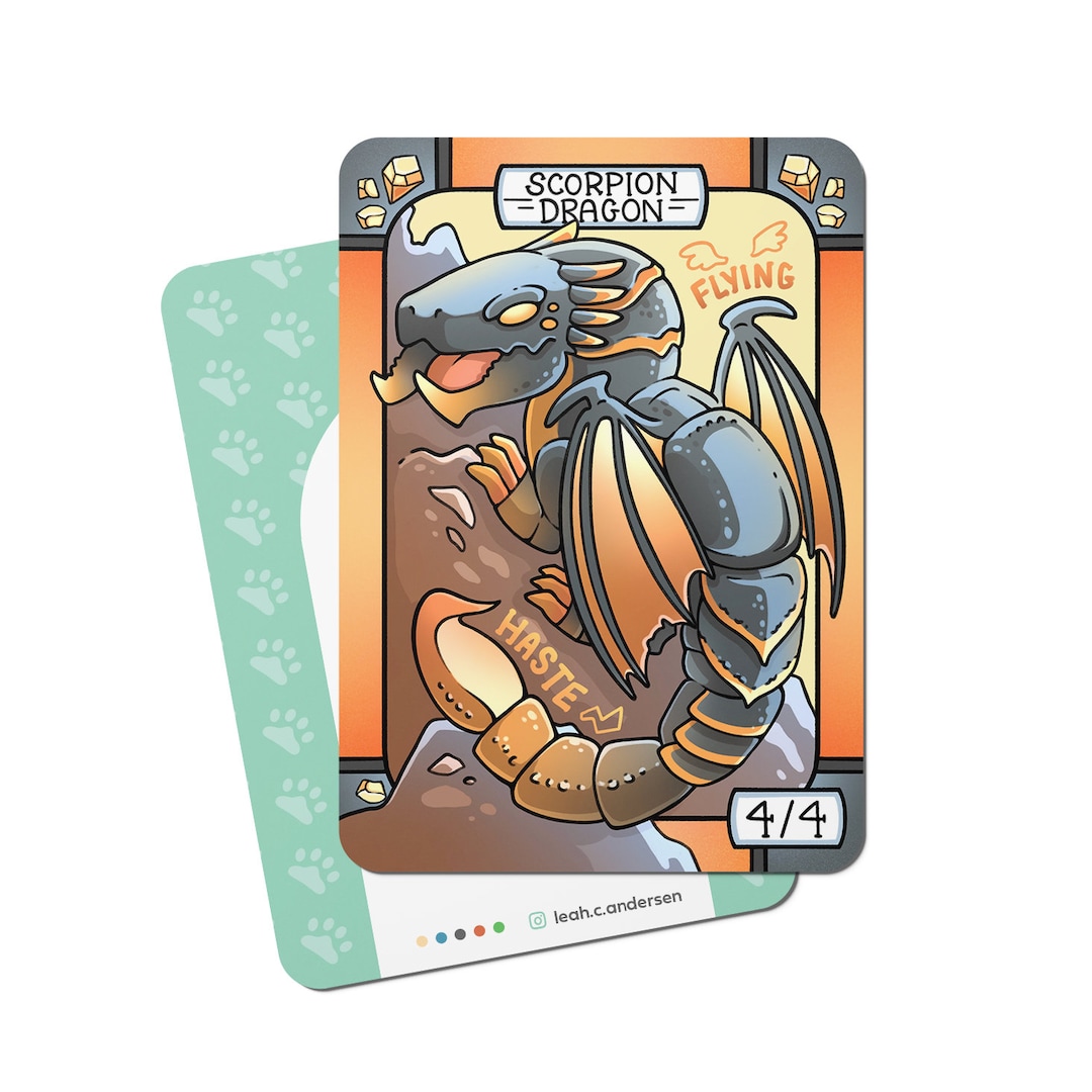 5x Scorpion Dragon Tokens for Magic the Gathering - Etsy