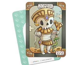 Zombie Token Custom MTG Magic the Gathering Fantasy Board Game Card ...