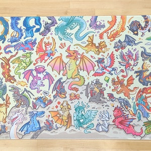 Dragons of Magic Playmat // Deskmat and Mousepad // Accessories for MTG ...