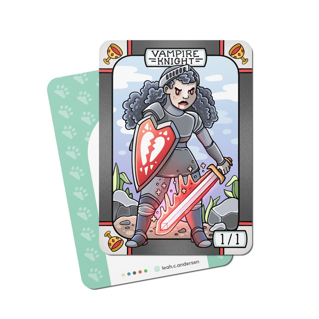 5 Vampire Knight Tokens for Magic the Gathering - Etsy