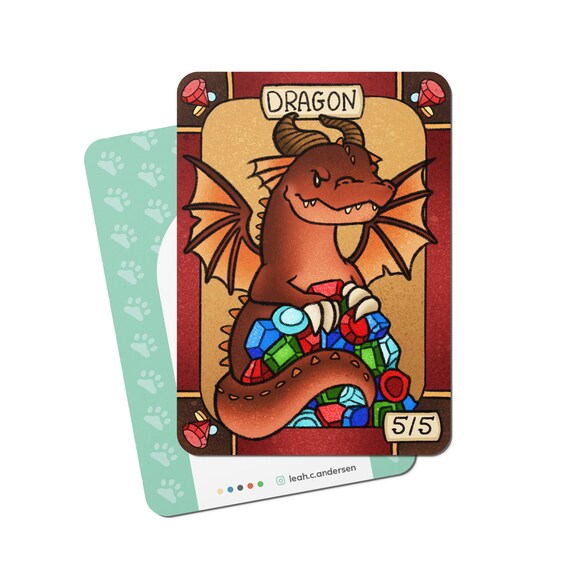 5 Dragon Tokens for Magic the Gathering | Etsy Hong Kong